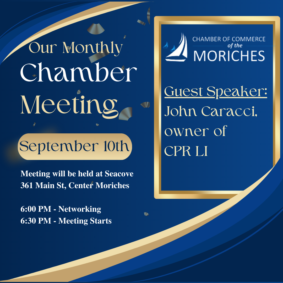 Monthly Chamber Meeting - September - Chamber of Commerce of the Moriches